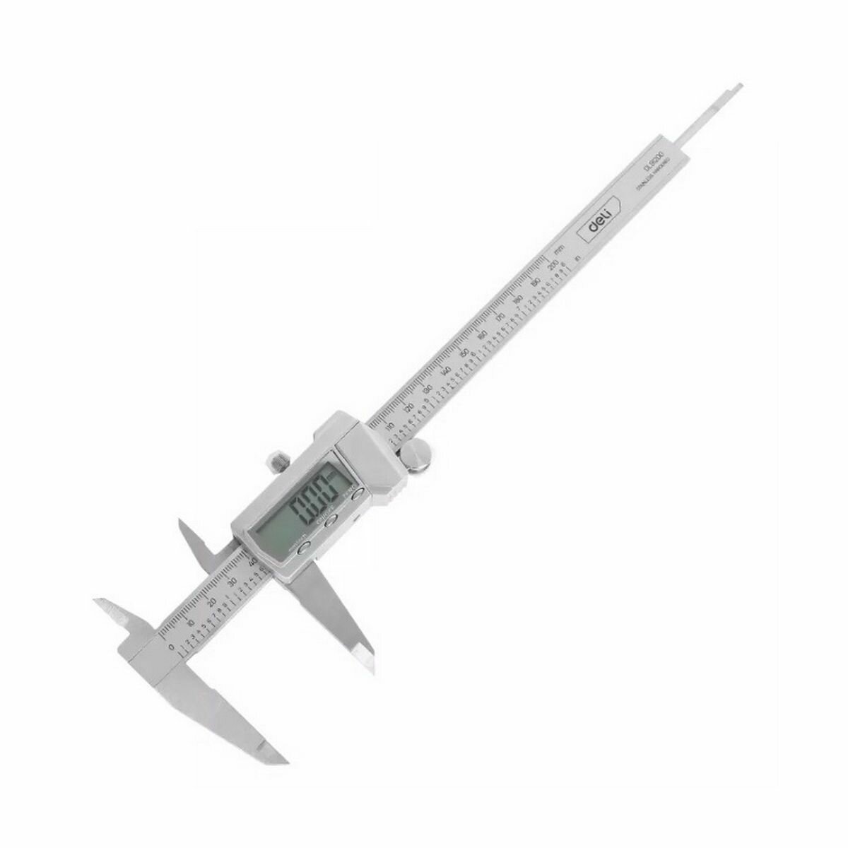 Электронный штангенциркуль Deli DL91200 200мм, метрическая/дюймовая конвертация