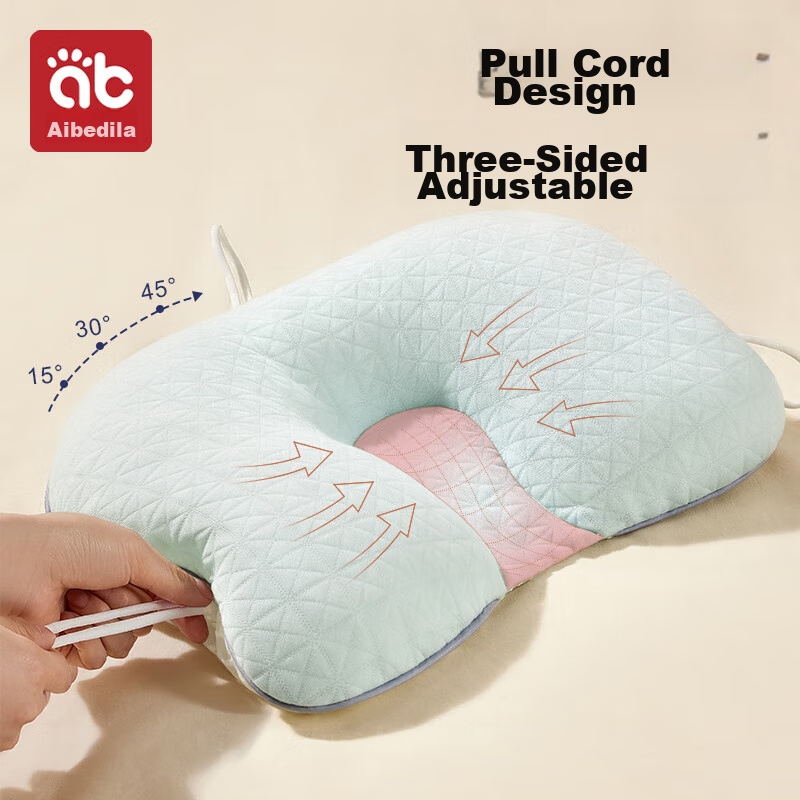 AIBEDILA Infant Shaping Pillow for 0-3 Years Old, Newborn Baby PE Soft Tube Shaping Pillow, Head Shape Correction Pillow