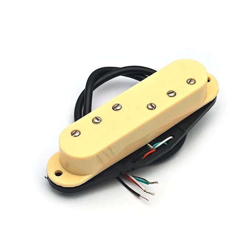 GETMUSIC ST Mini Humbucker 3+3 Звукосниматель Желтый, Style 2 Ivory