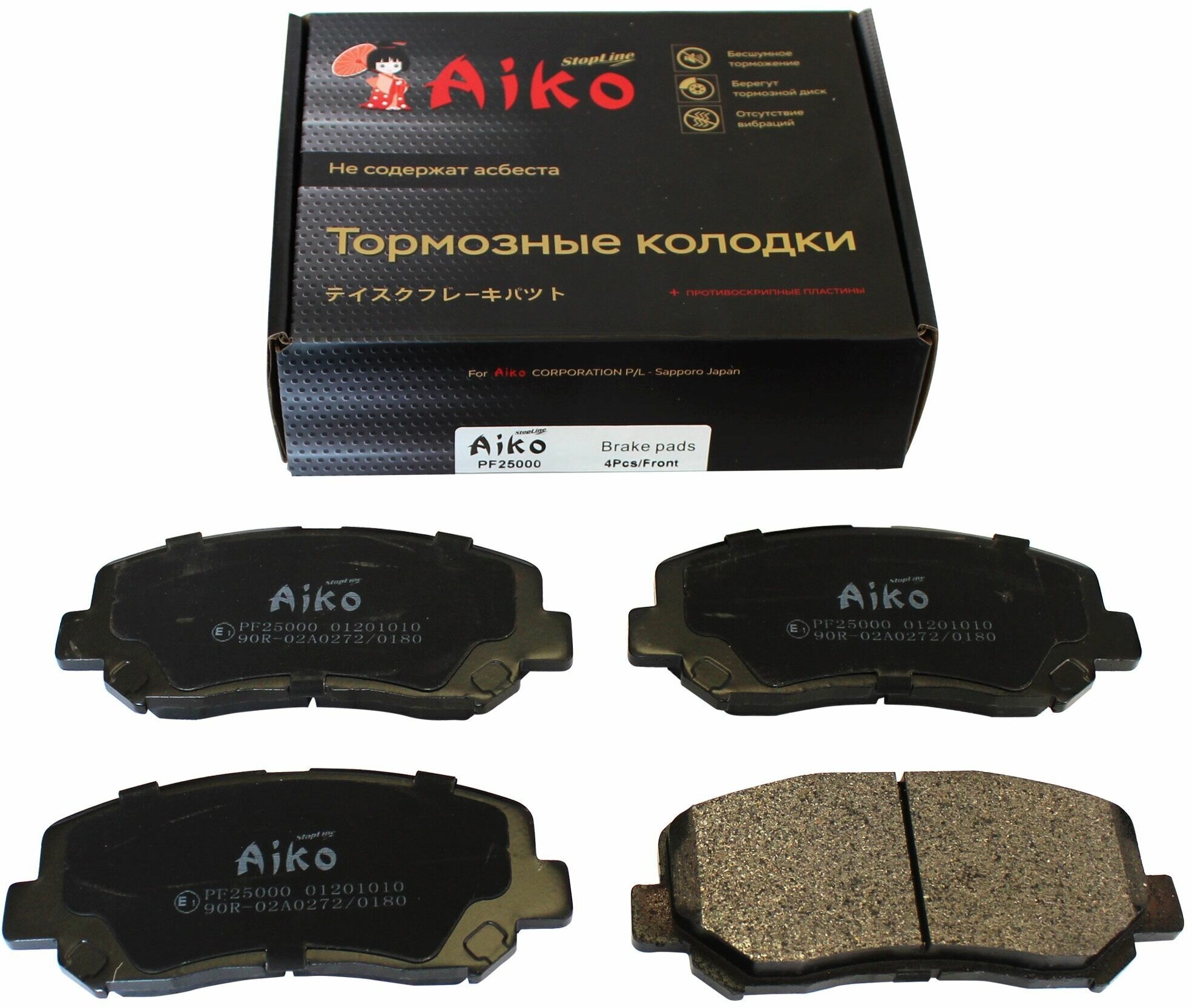 Колодки тормозные передние AIKO PF25000 MAZDA CX-5 (2012-) OEM K0Y13323Z