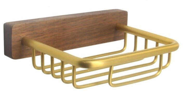 Мыльница Bronze de Luxe FOREST 10703G, матовое золото