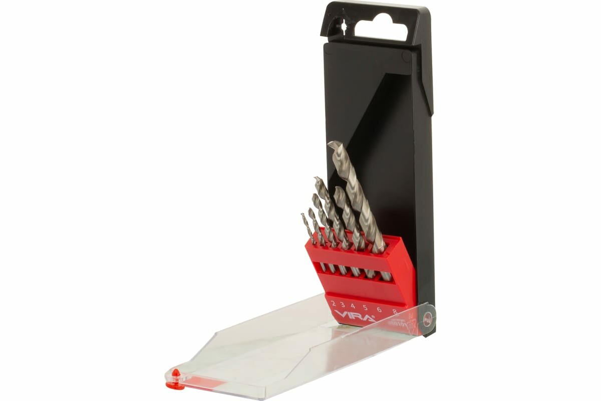 Vira 550101 Набор сверл по металлу 6 шт 2-8 мм для металлообработки и ручного инструмента