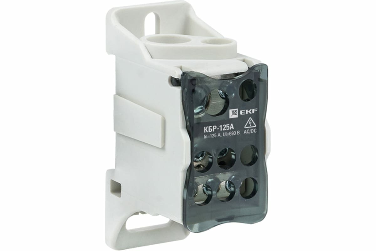PROxima plc-kbr125 Распределительный блок EKF КБР для DIN-рейки и монтажной панели 125A