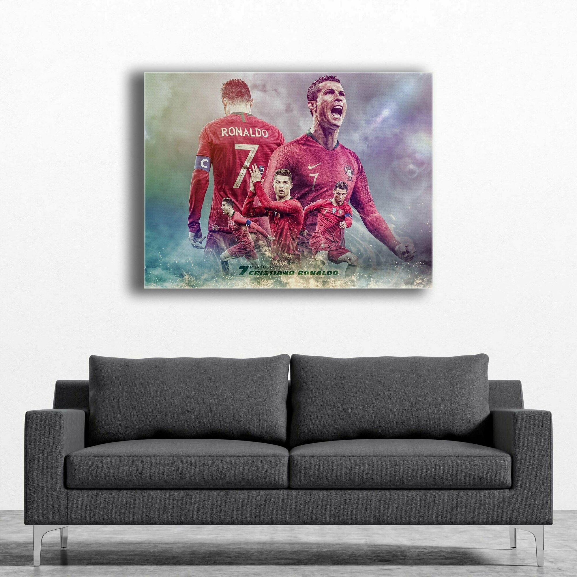 Интерьерная картина на холсте / Футболисты / Криштиану Роналду 50*70