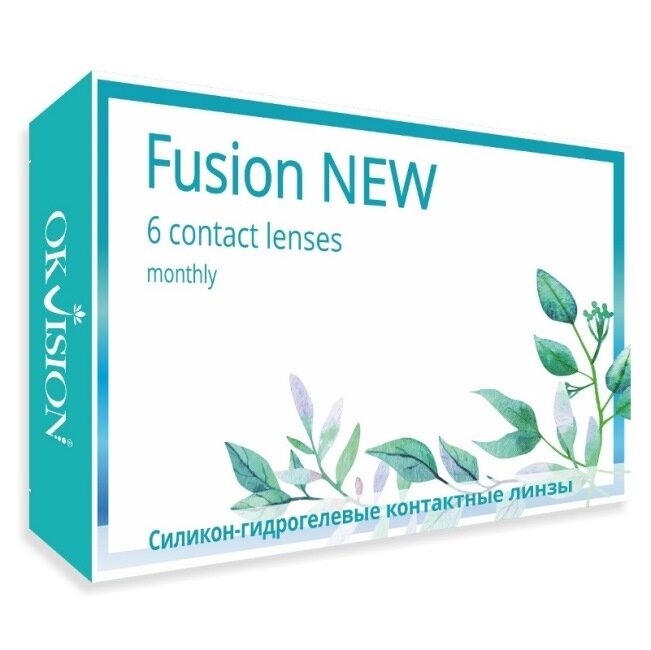 Контактные линзы OKVision Fusion New , -6.00 / 8,6 / 14,2, 1 месяц, 6 шт.