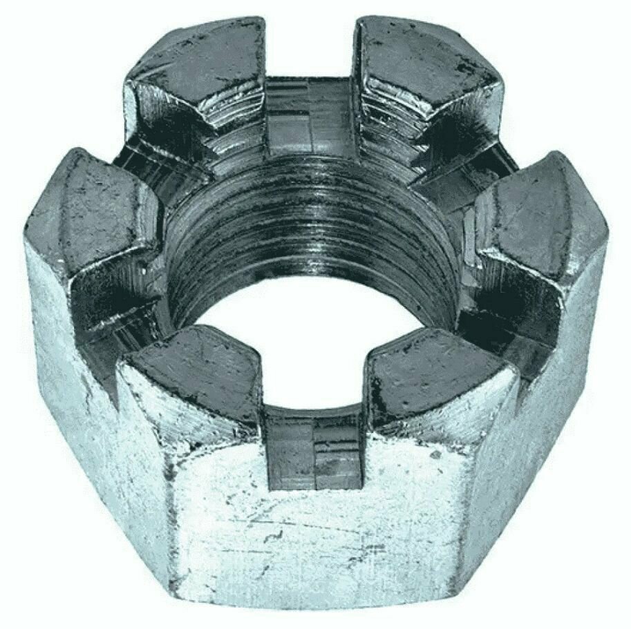 Гайка М8 DIN935 корончатая стальная оцинкованная Sorrex OY (10 штук)