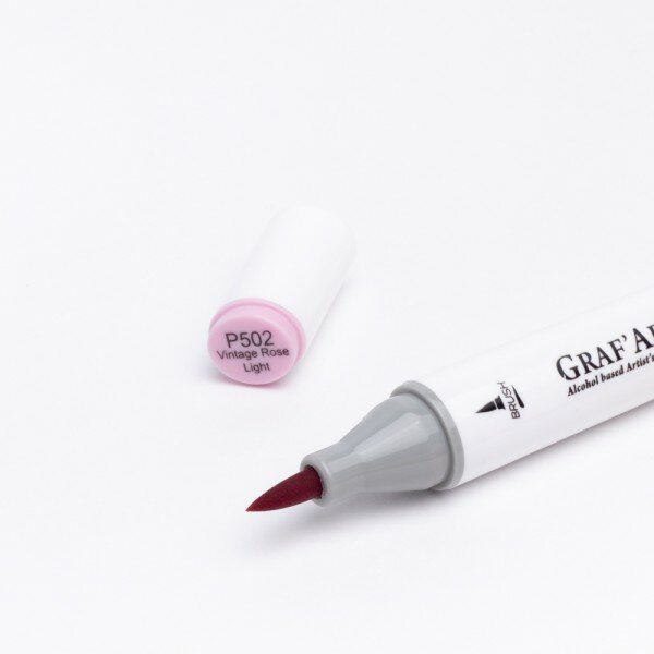Маркер спиртовой Малевичъ GrafArt Brush, Винтажная розовая светлая P502