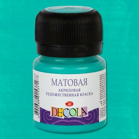 Акриловая краска матовая Мятная 20мл Decola