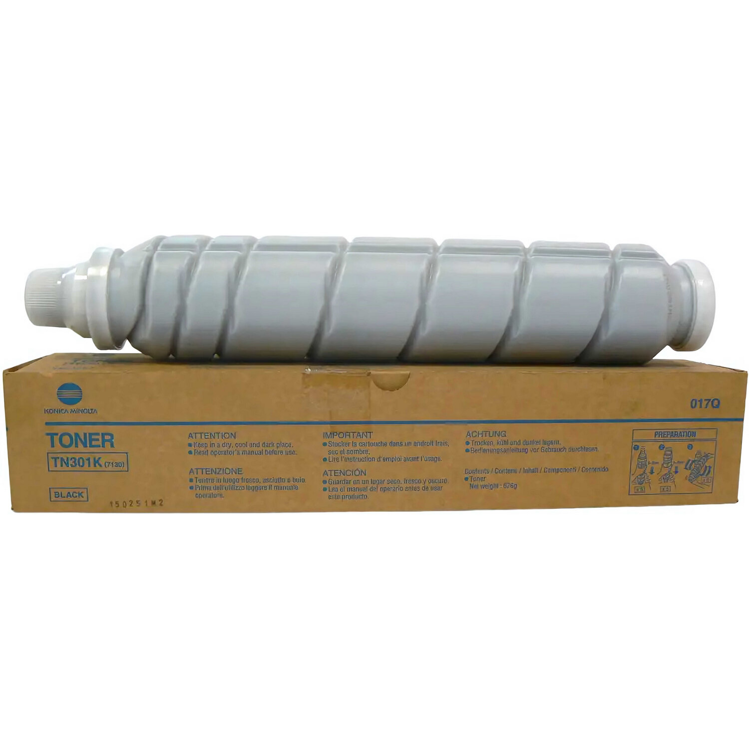 017Q Тонер Konica-Minolta для 7022/7130/7222/7228, модель TN-301K, ресурс 30 000 страниц