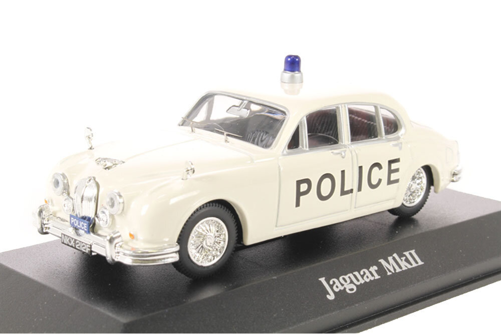Модель коллекционная ATLAS Jaguar mkii bedfordshire police 1961 beige