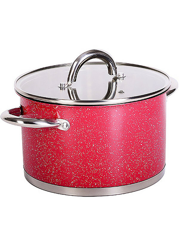 Кастрюля с крышкой индукция Mayer&Boch, стальная, 2л