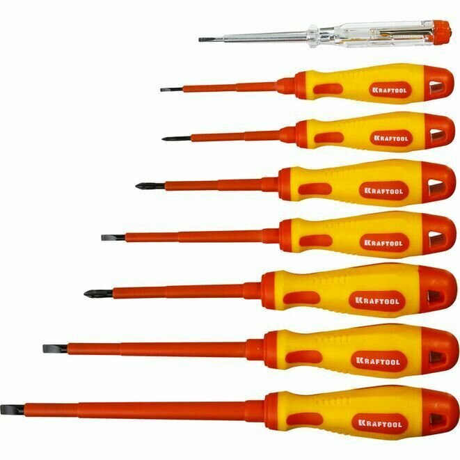 Отверток набор диэлектрических Х-Drive Electro 250088-H8 , 8 шт. KRAFTOOL