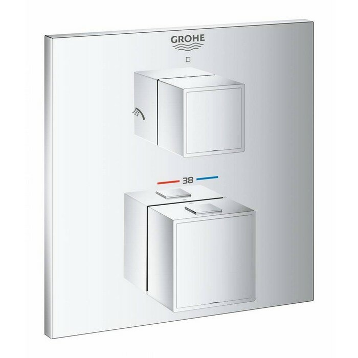 Grohe Внешняя панель термостата для ванной GROHE Grohtherm Cube 24154000 (24154 000)