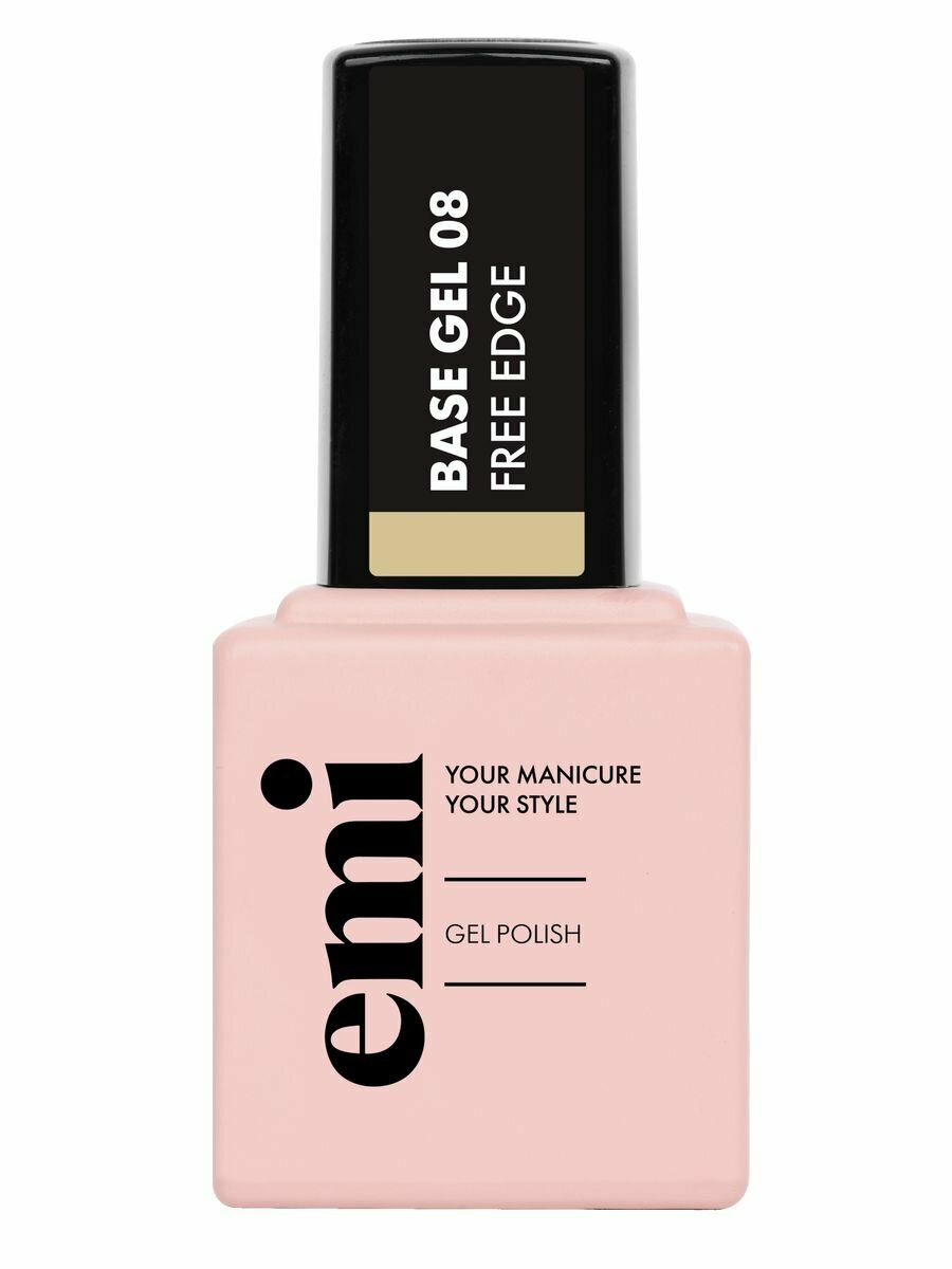 E.MiLac Base Gel Free Edge №08, 9 мл.