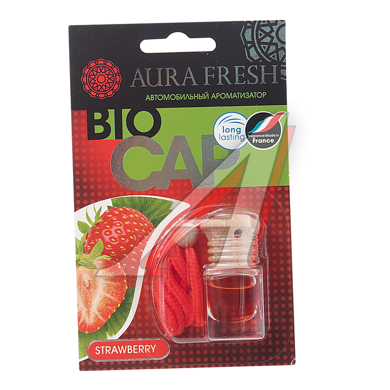 Ароматизатор подвесной жидкостный (strawberry) 6мл Bio Cap AURA FRESH