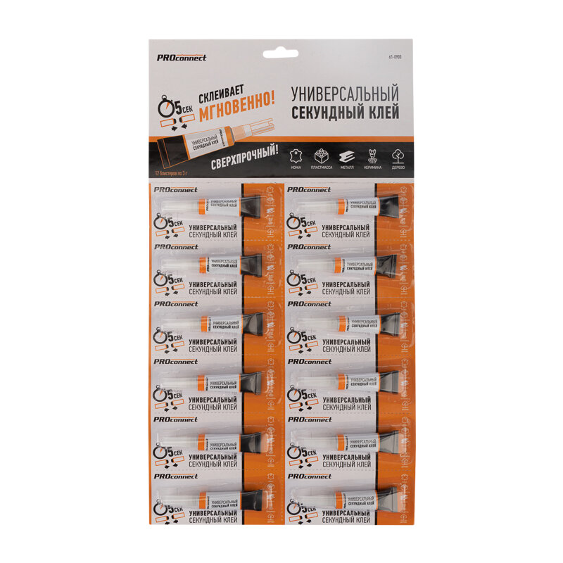 Клей секундный PROconnect на мульти карте, 3 г