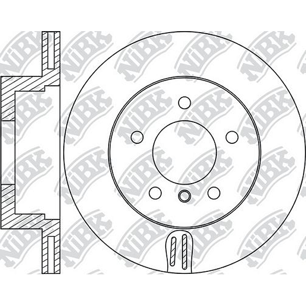NIBK RN1717 диск торм. BMW (БМВ) 1 (f20, f21), 3 (f30, f80, f31, f34), 4(f32, f82, f33, f83, f36) 10-
