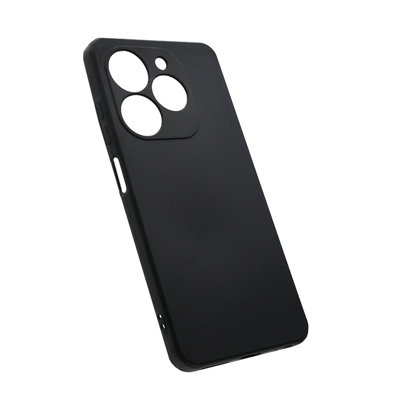 Силиконовый чехол TPU Case матовый для TECNO Spark 20/20C черный