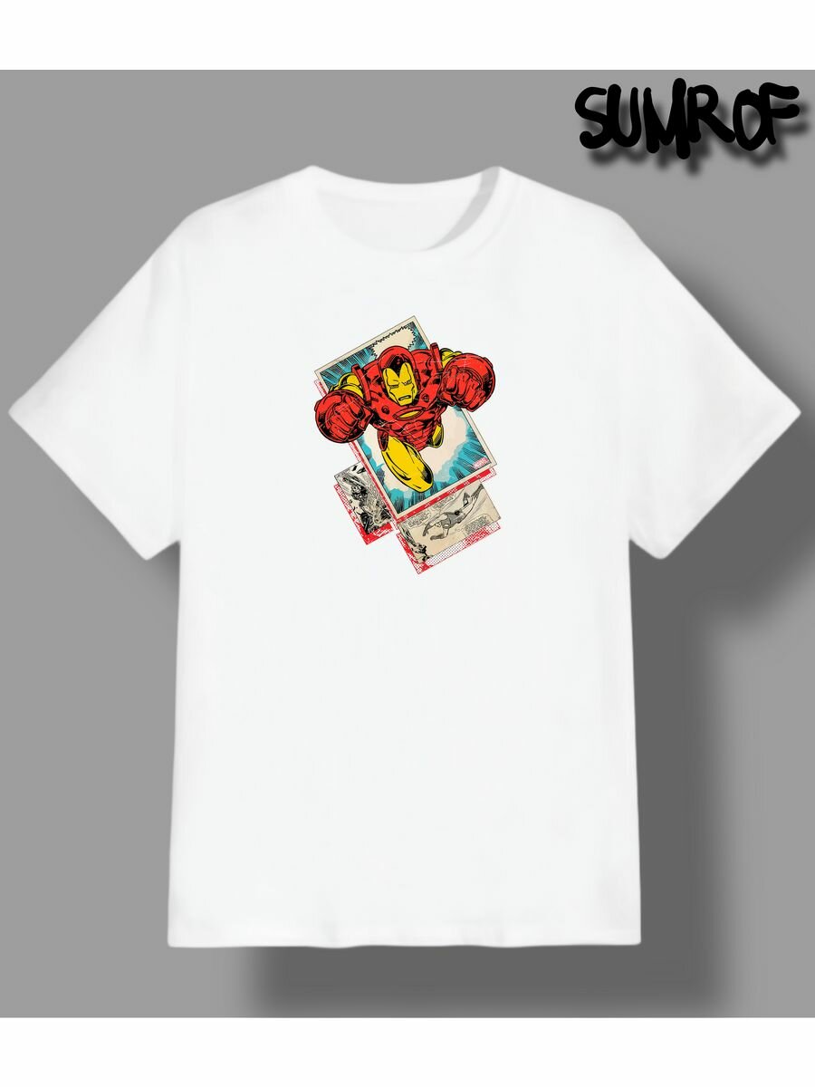 Футболка железный человек марвел