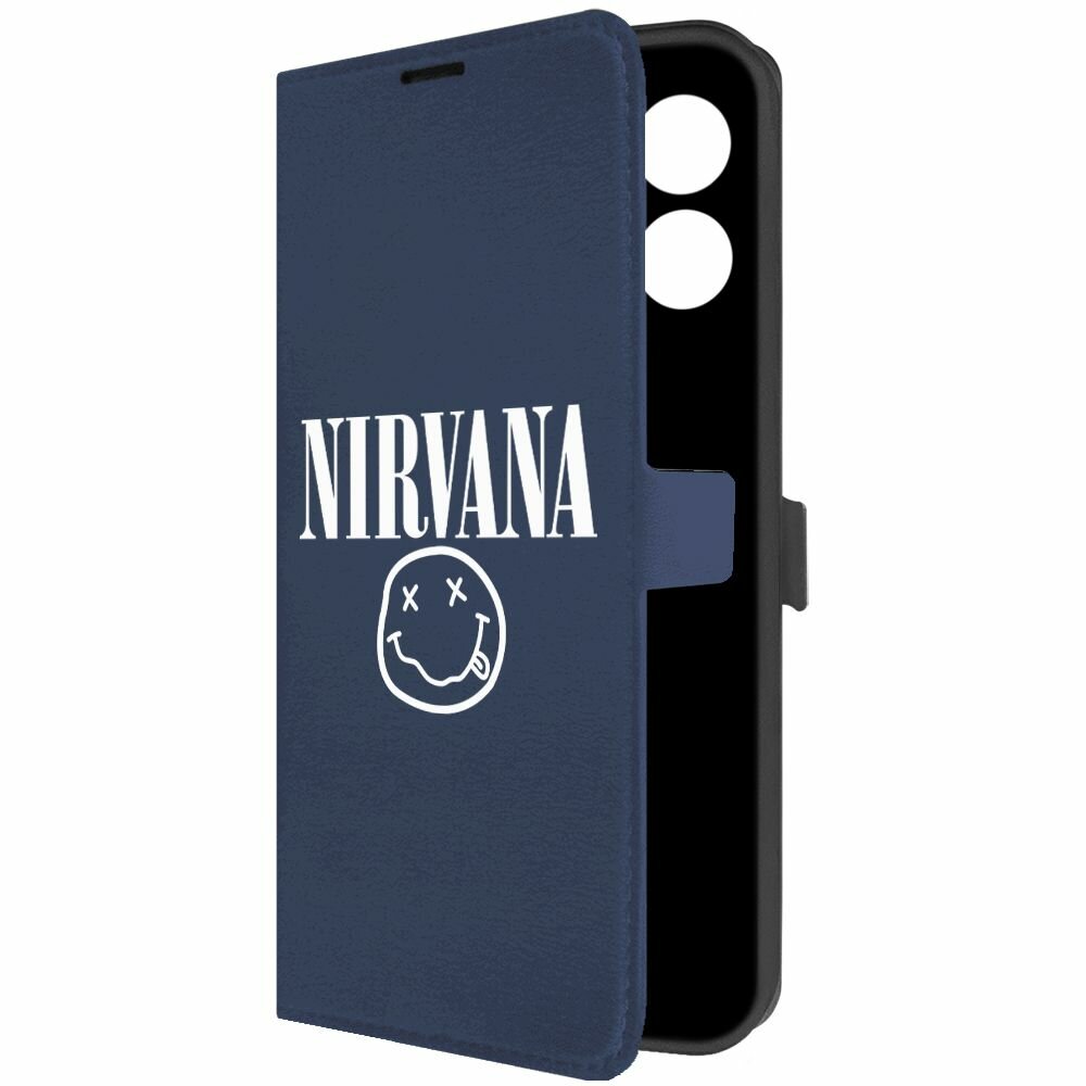 Чехол-книжка Krutoff Eco Book для INFINIX Hot 30i Nirvana (Нирвана) (синий)