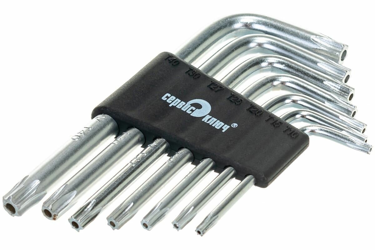 Набор Г-образных звездочек сервис ключ PROFFI (торкс) Т10-40 7 предметов. (76430)