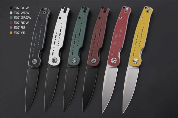 Нож складной Petrified Fish PFE07, черный, сталь 154СМ, фронт-флиппер на подшипнике