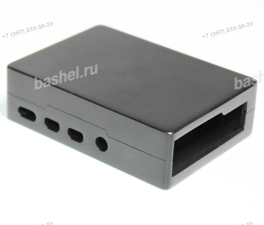 Алюминиевый, литой, чёрный, Корпус, для Raspberry Pi 4