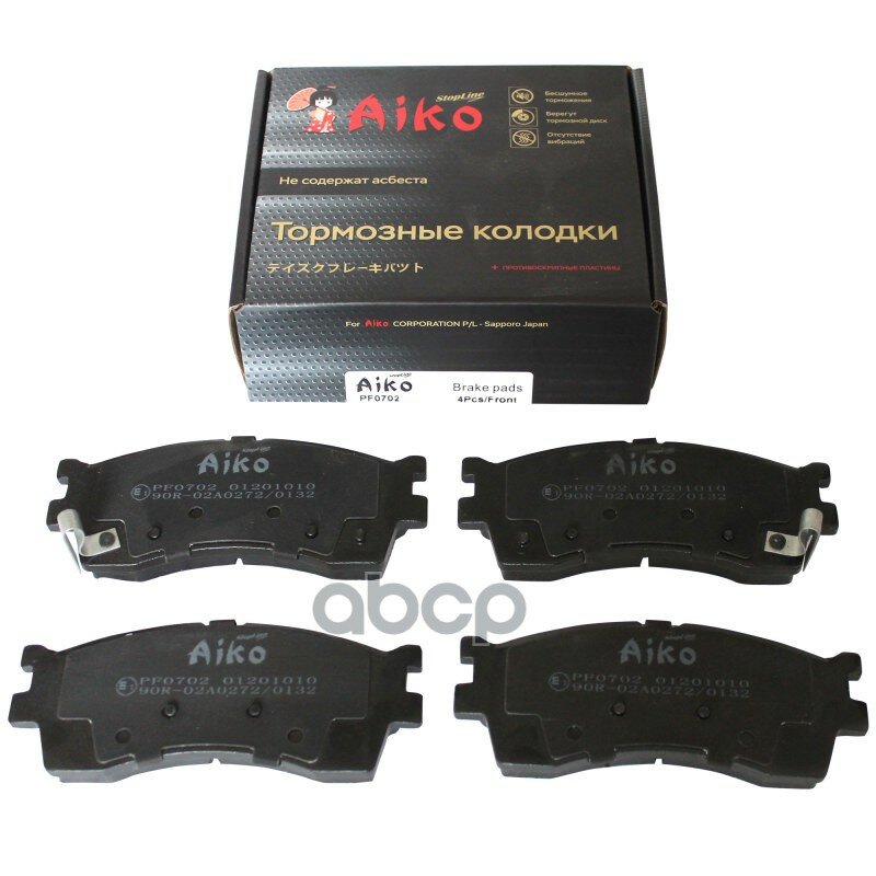 Колодки KIA Carens, Clarus, Spectra (1999-2004) передние AIKO арт. PF0702