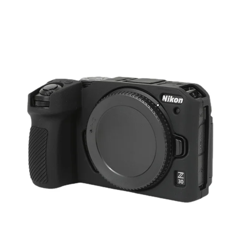 Силиконовый противоударный чехол MyPads Antiurto для фотоаппарата Nikon Z30 черный