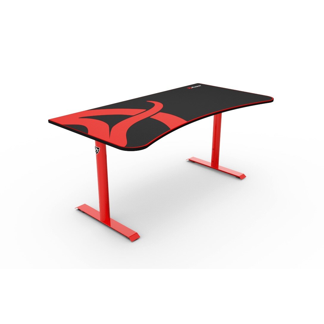 Стол компьютерный с регулировкой высоты Arozzi Arena Gaming Desk Red