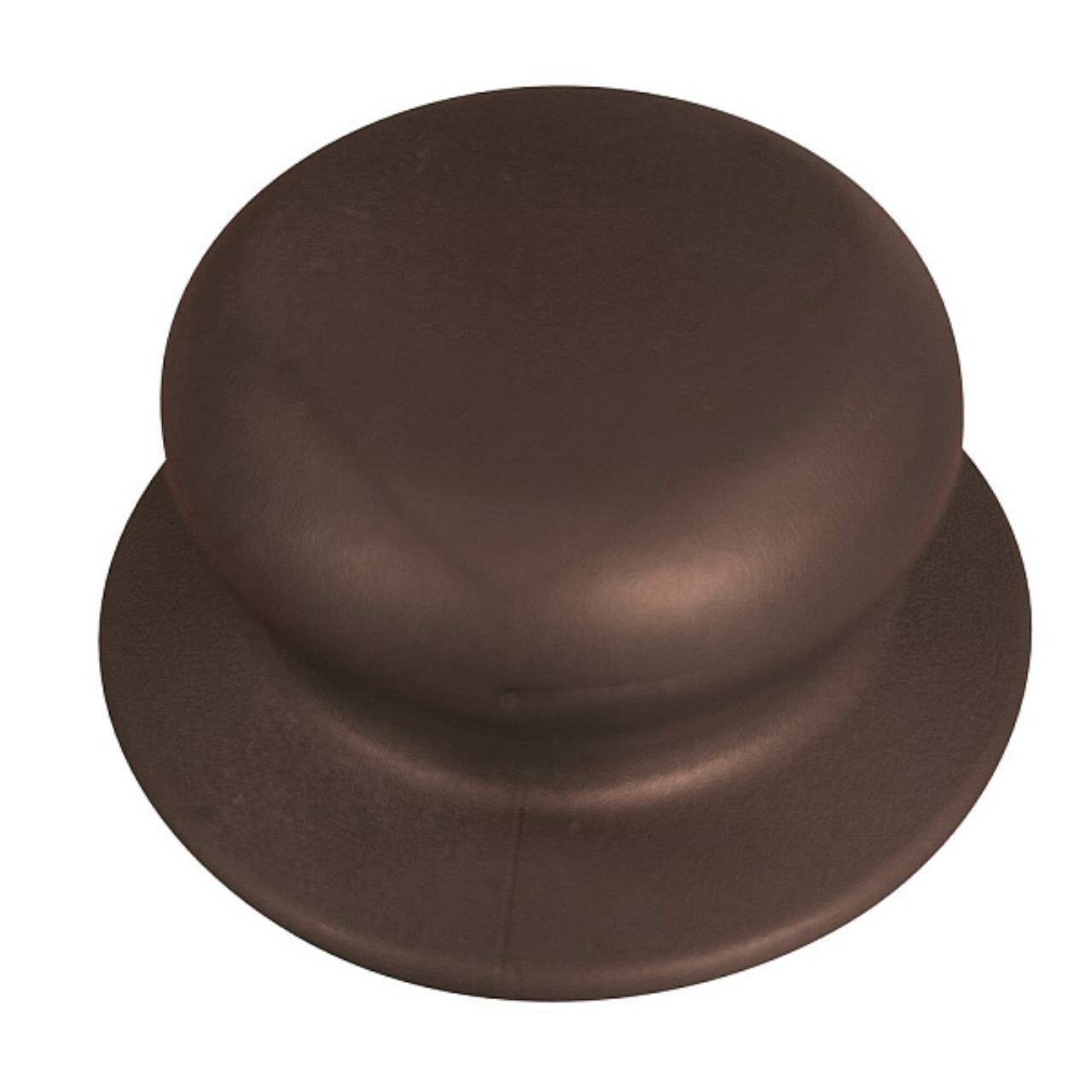 Ручка для крышки Мультидом NEW, пластик/металл, диаметр 6 см коричневый