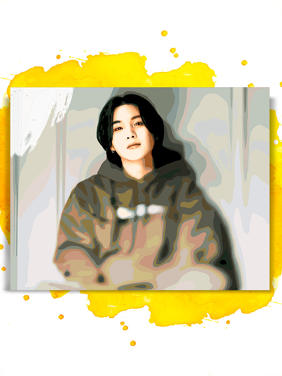 Картина по номерам на холсте BTS - Agust D AMYGDALA, 40 х 50 см