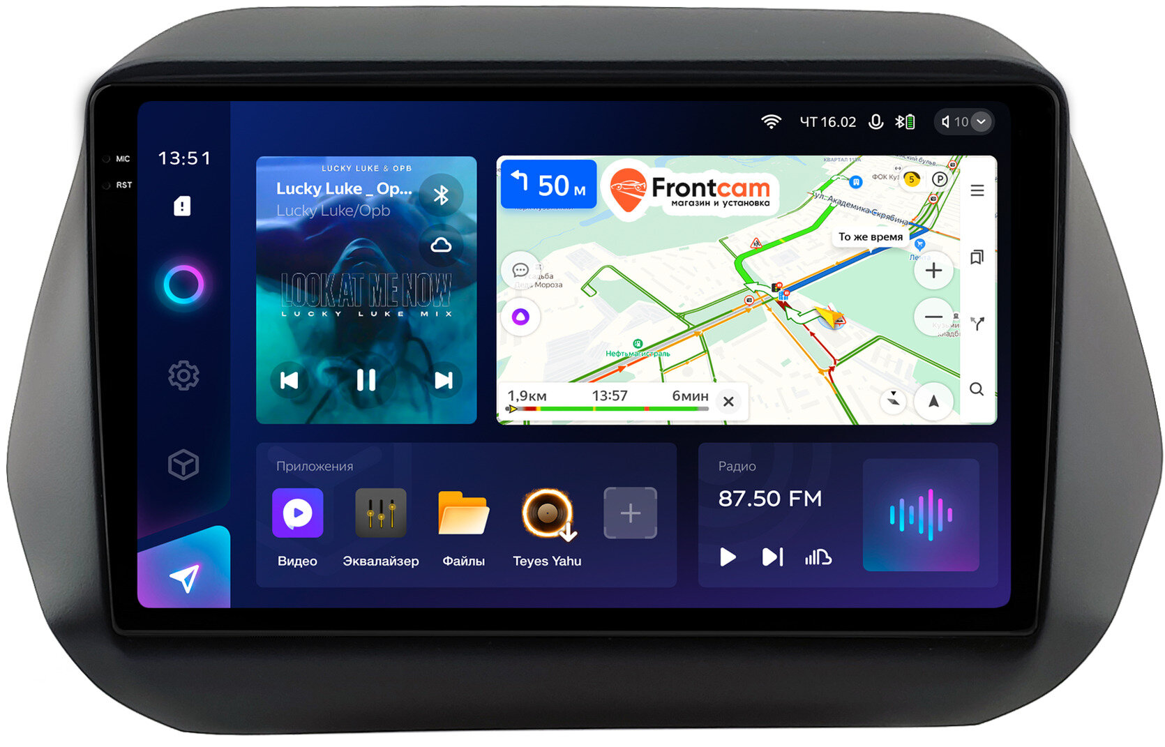 Штатная магнитола Chevrolet Camaro 6 2015-2023 Teyes CC3 2K 6/128 9.5" RM-9-1000 Android 10 (4G-SIM, DSP, QLed)