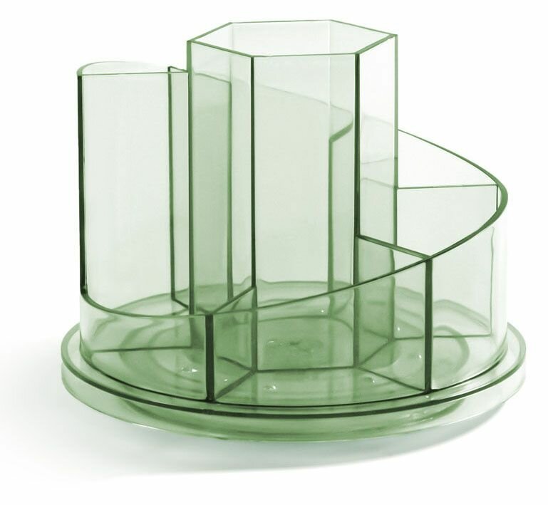 Органайзер настольный Deli 150х150х114 мм, зеленый пластик (8943GREEN)