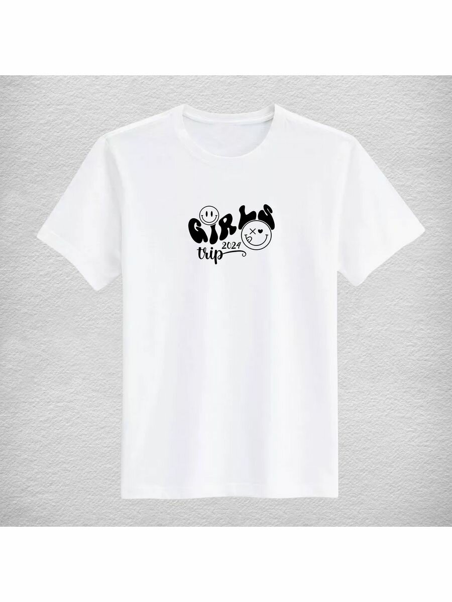 Футболка смайл girls 2024
