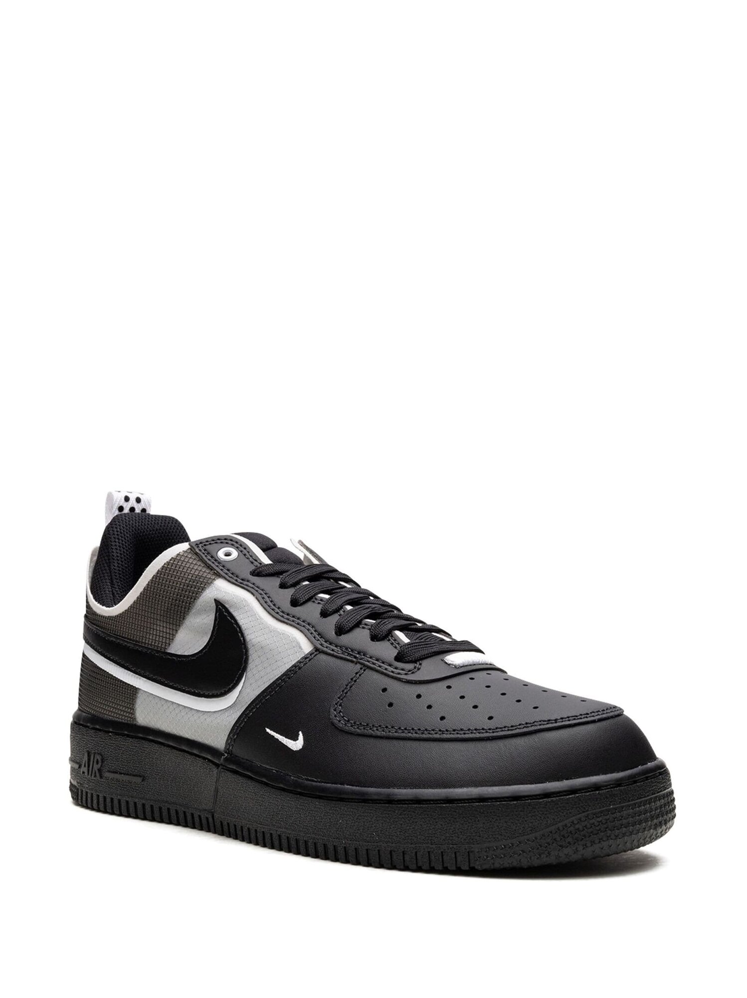 Кроссовки NIKE Air Force 1 React, размер 12.5 US, black/black — фото 1