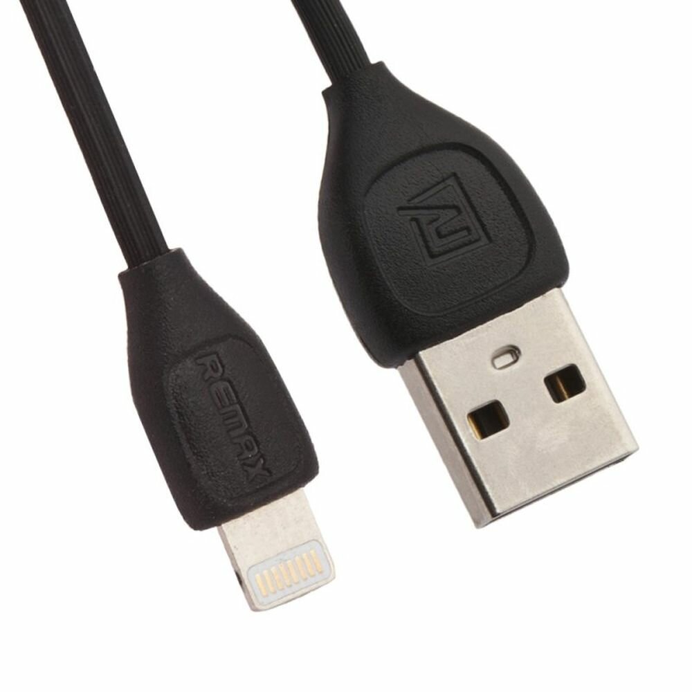 USB кабель REMAX RC-050i Lesu Lightning 8-pin, 1м, TPE (черный)