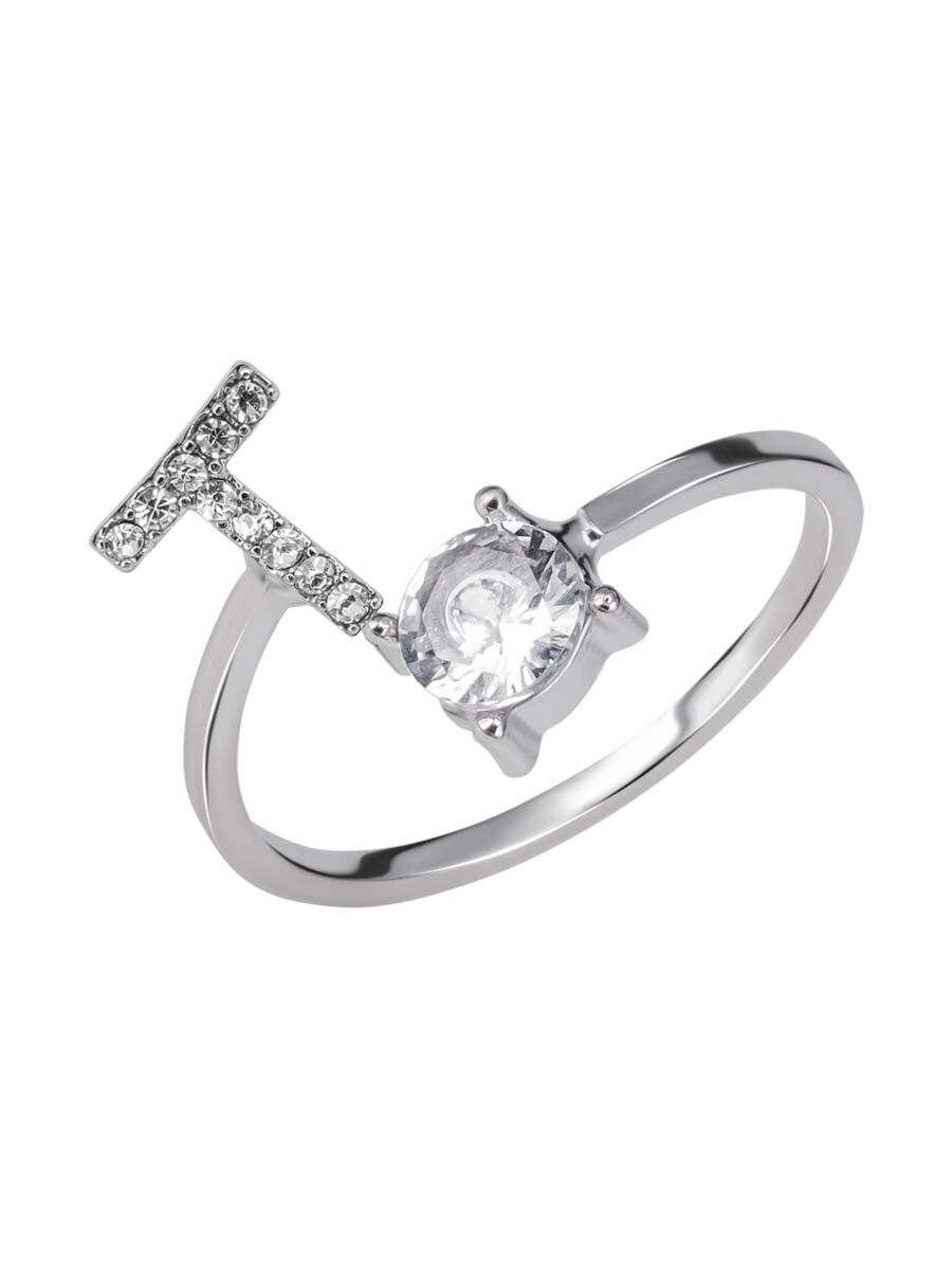 Кольцо обручальное, фианит