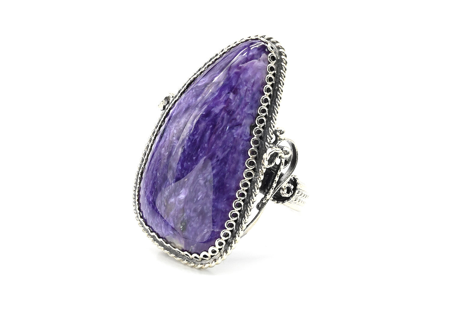 Кольцо, чароит