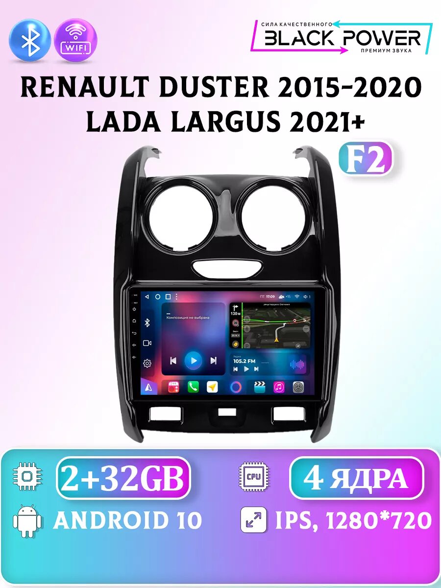 Магнитола Renault Duster 2015-2020/Lada Largus 2021+