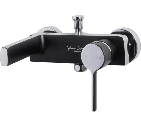 Смеситель для ванны "Maxonor PURE LIFE" PL3293-7, черный,