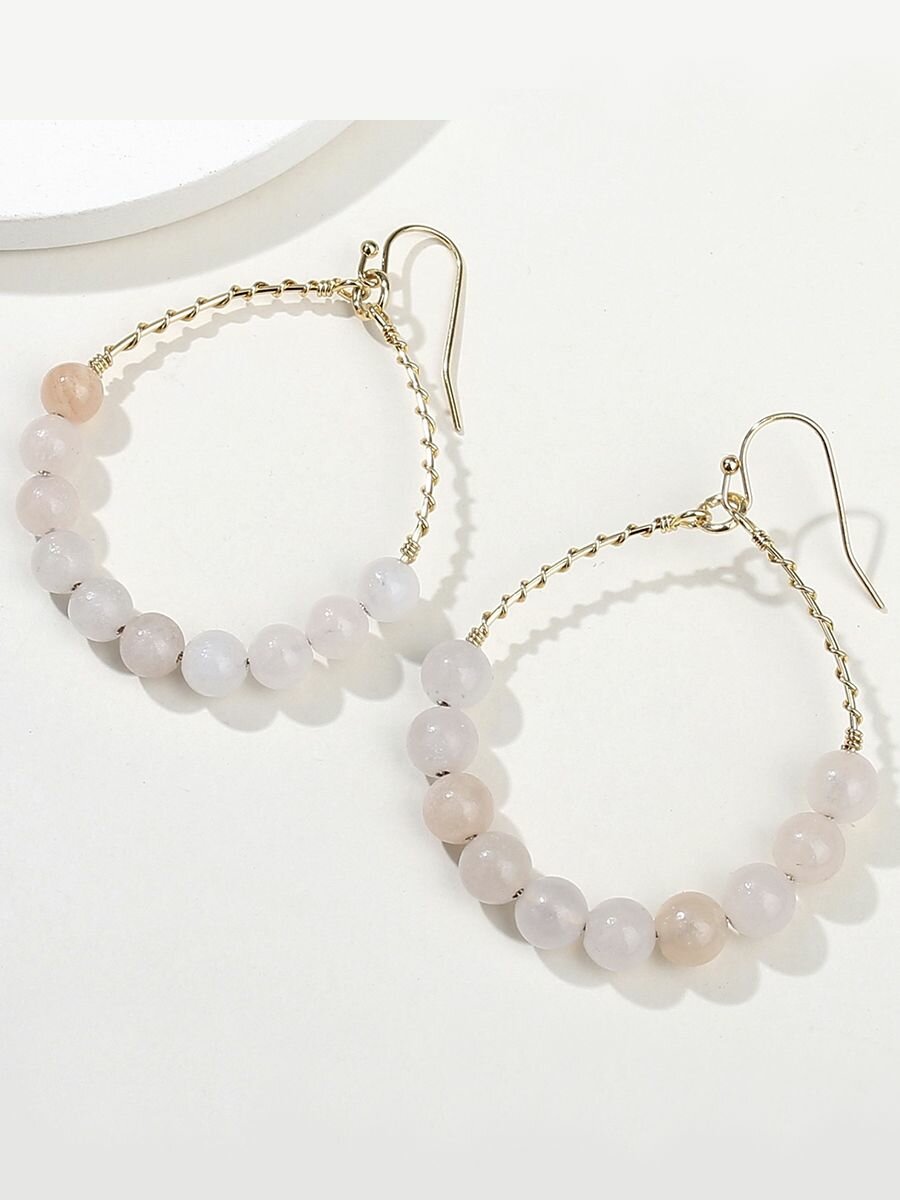 Серьги конго, агат