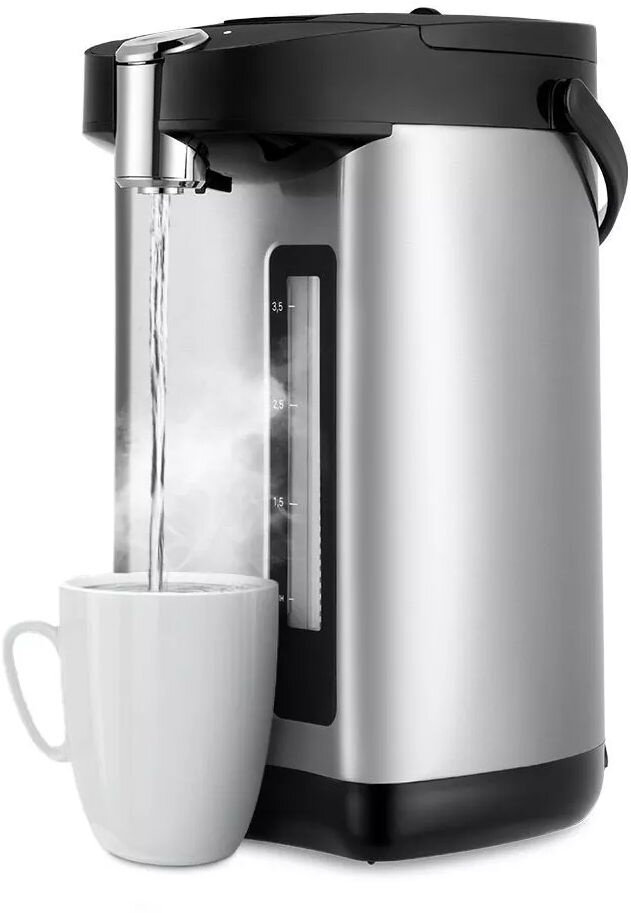 Термопот Kitfort КТ-2514 серебристый/черный 4.3 л 900 Вт нерж. сталь/пластик