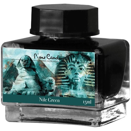 Флакон чернил Pierre Cardin 15мл, серия CITY FANTASY цвет Nile Green (Зеленый Нил)