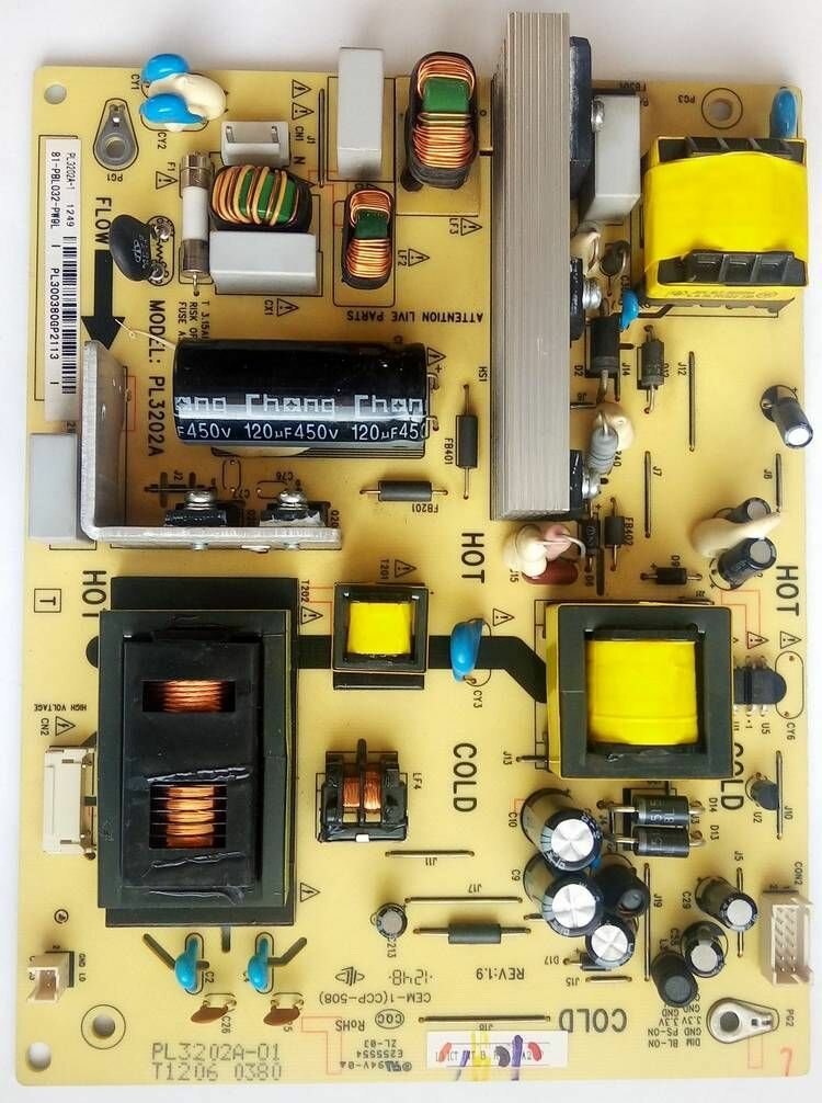 Блок питания PL3202A (81-PBL032-PW9L) телевизора MYSTERY MTV-3212W