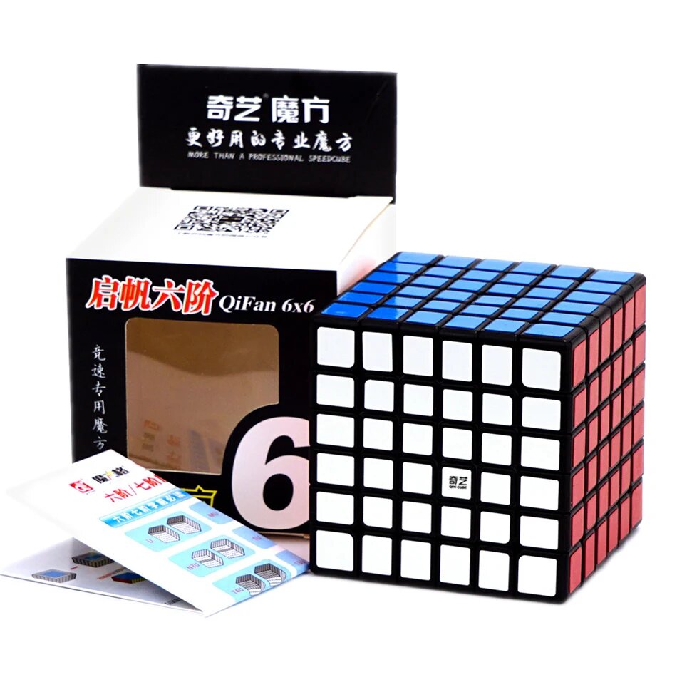Qiyi 6x6 Black Speed Cube