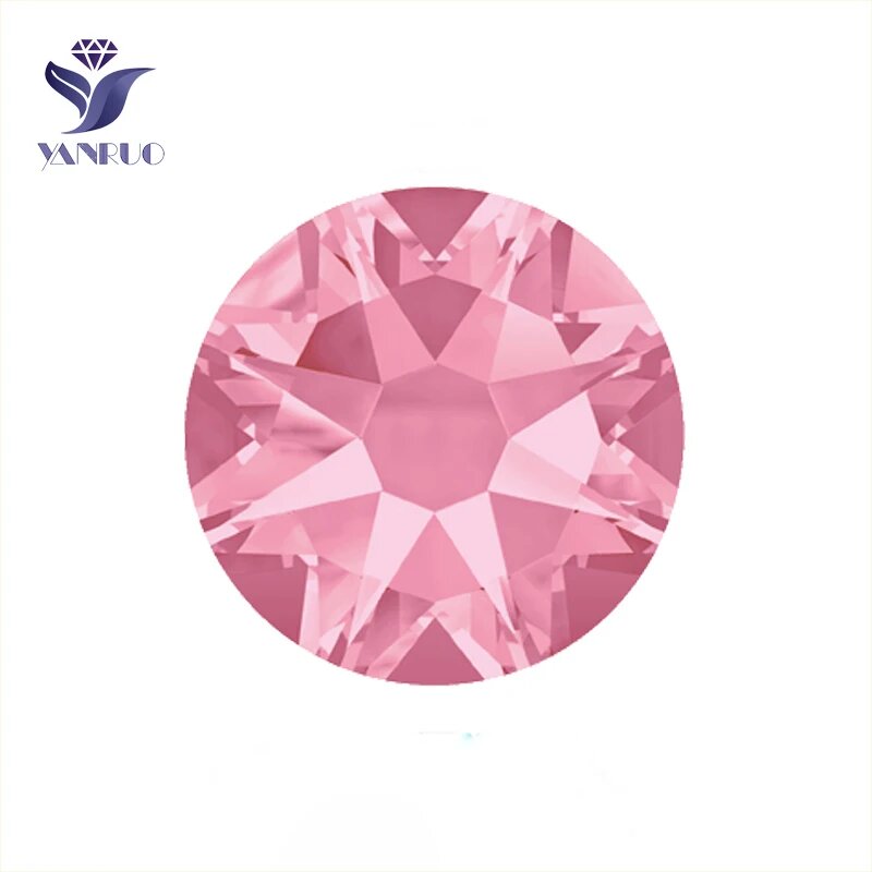 Кристаллы YANRUO 2088 для декорирования ногтей Розовый, SS20 1440Pcs, Light Rose