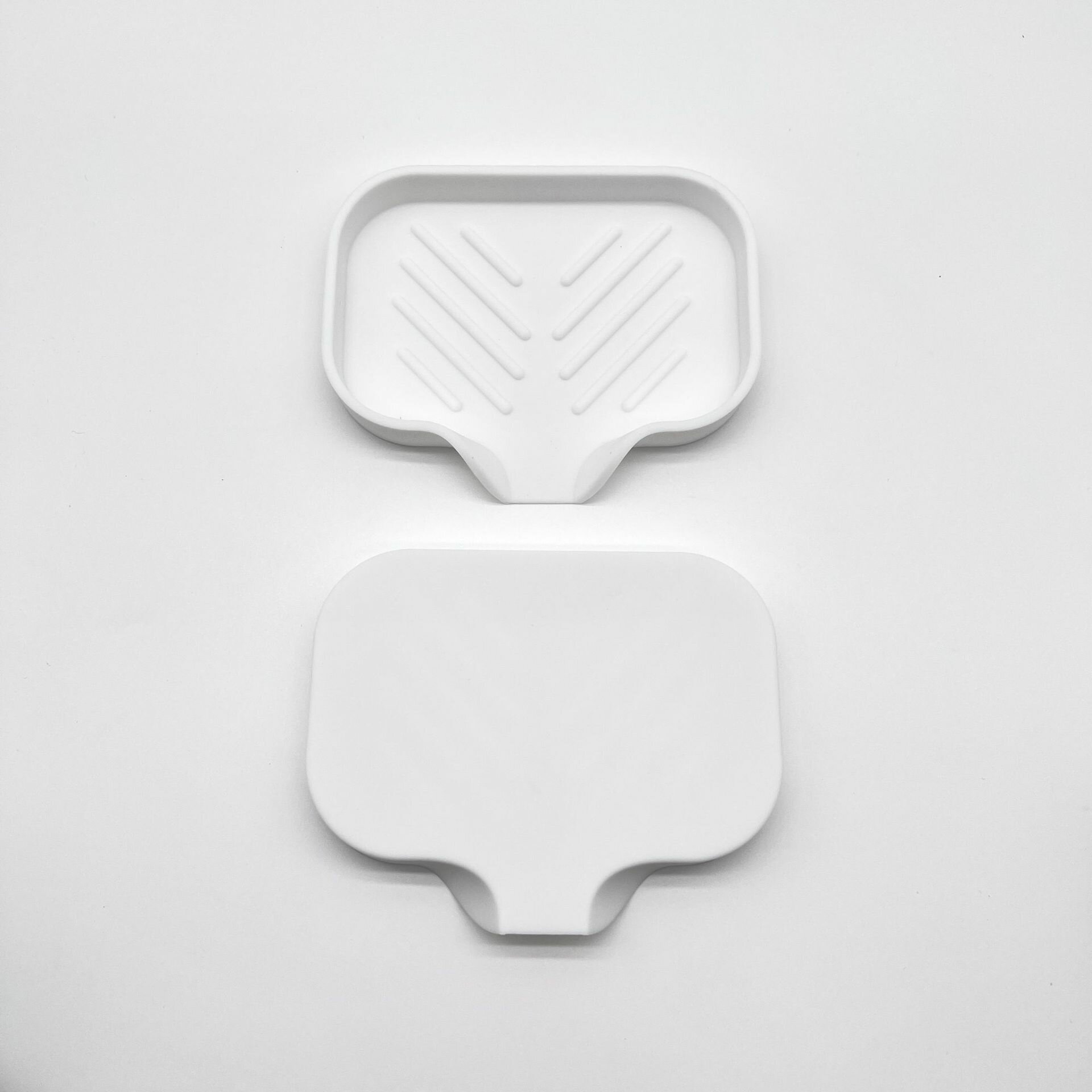 Силиконовый поддон для раковины - Водонепроницаемый, нескользящий, малый размер для кухонных аксессуаров - Белый цвет