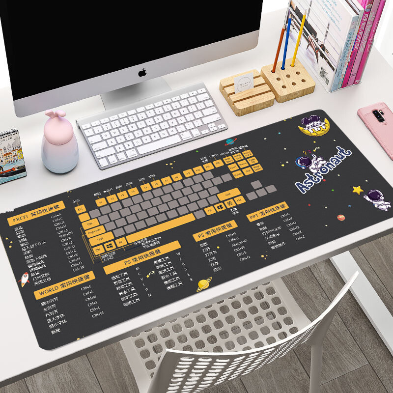 Коврик для мыши Liangcaida, с клавишами, нескользящий, ткань, 1000x500x3 мм