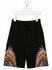 Шорты MARCELO BURLON Tempera Wings, размер 6 лет, черный